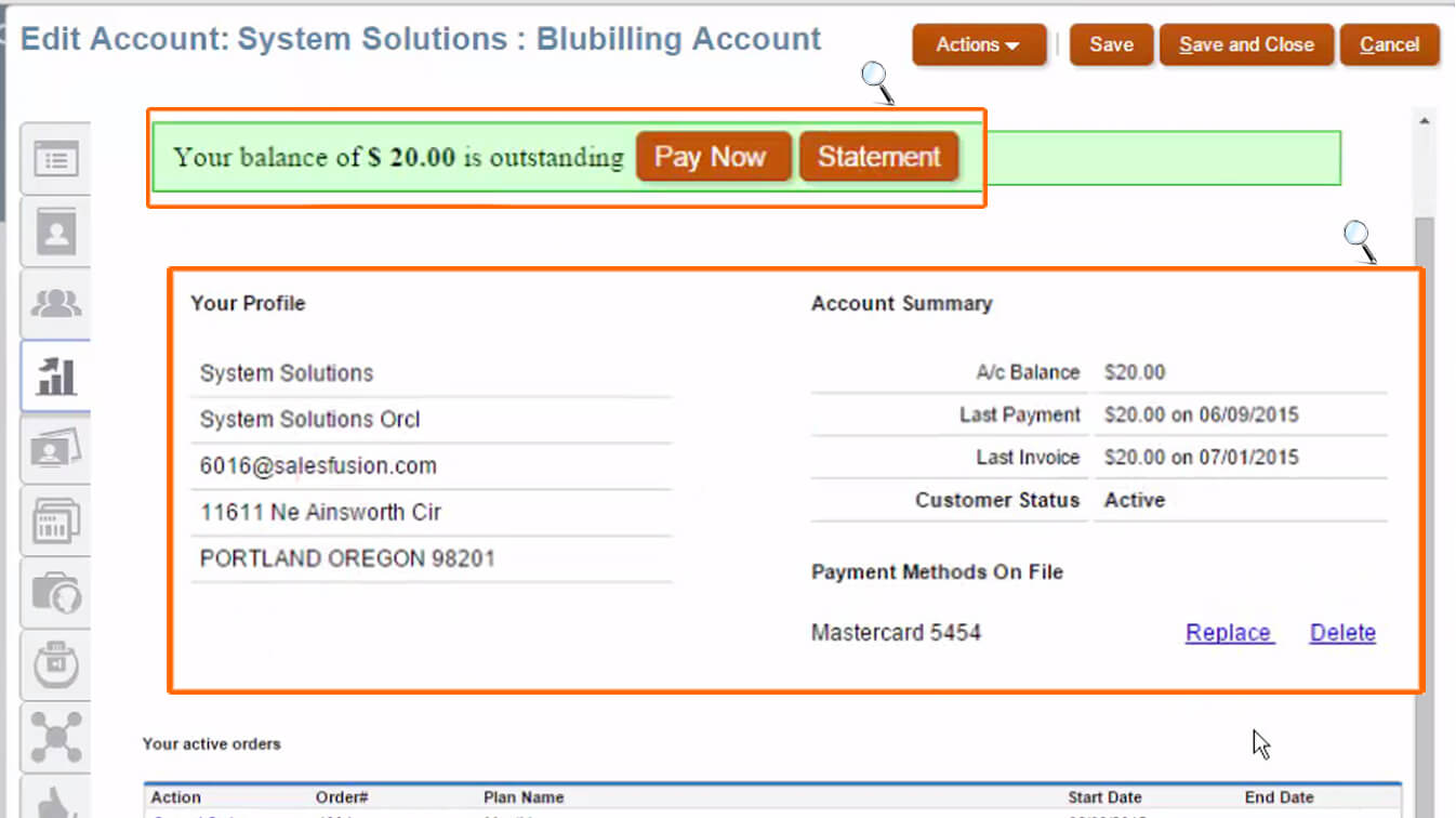 Oracle Subscription Billing Integration